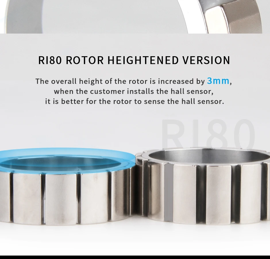 Cubemars RI80 Lamination Stator Frameless Bldc 48V Motor