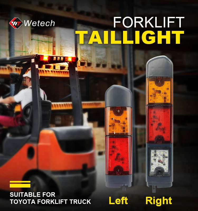 12V Forklift Taillights Rear Combination Lights Steering Brake Astern ...