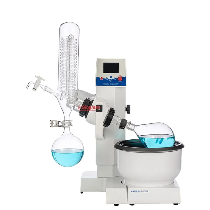 Small Lab Scale Desktop Evaporation System 0.5l-5l Glass Rotary ...