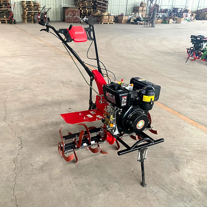 Excellent Quality Mini Soil Tiller Cultivator Ploughing Diesel Micro ...
