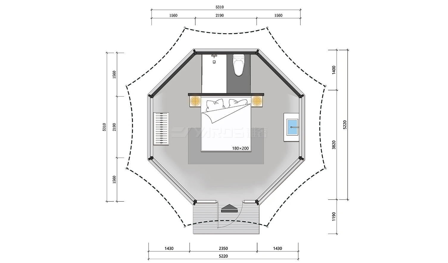 28sqm Eco Luxury Glamping Safari Tents - Heat-resistant