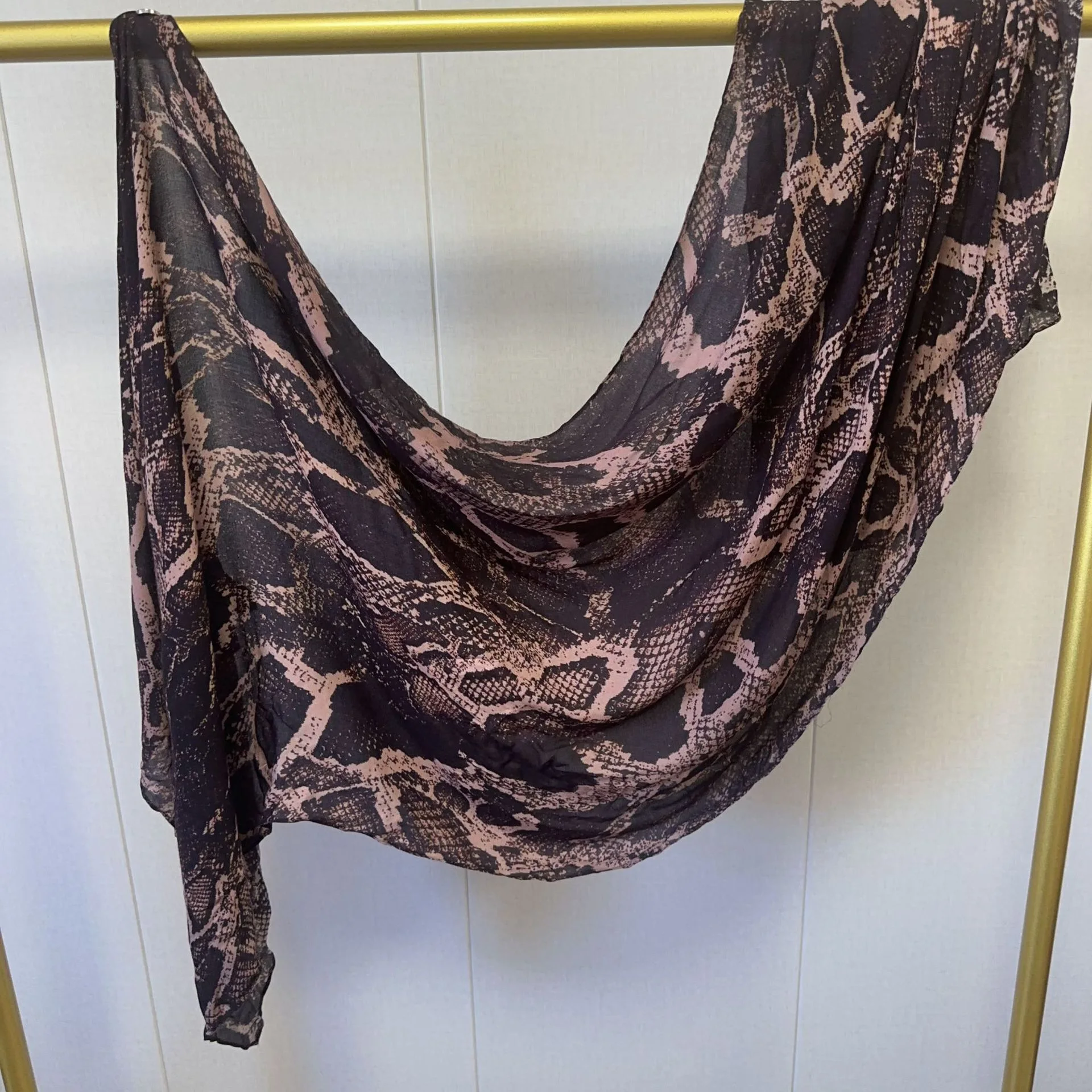 2025 Snake Leopard Animal Print Modal Hijab Veil Shawl Scarves ...