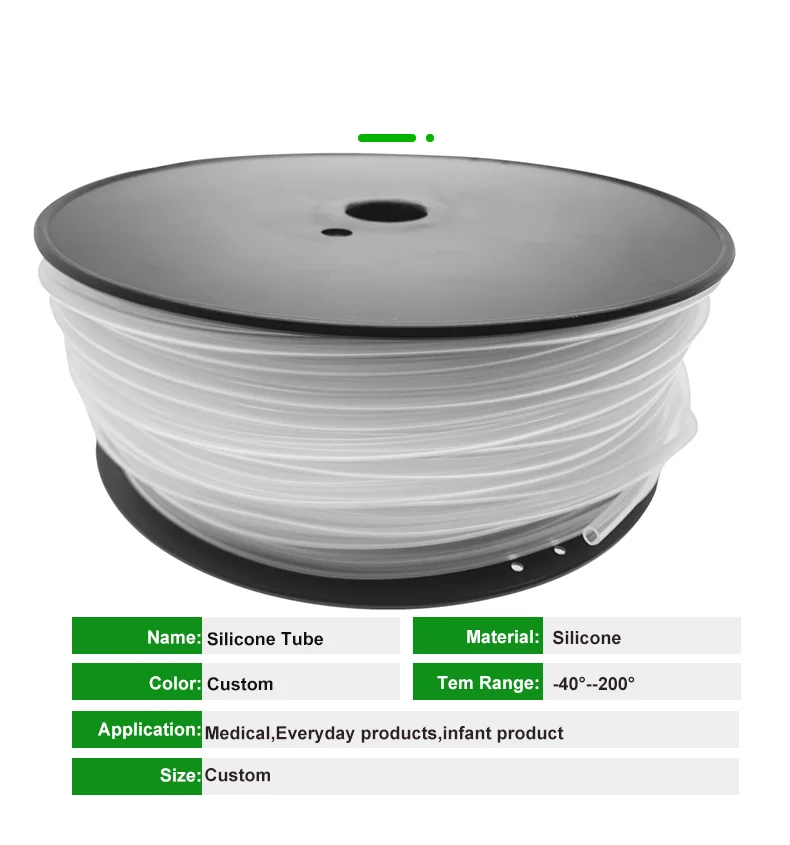 High Temperature Resistance Transparent Food Grade Silicone Tube Extruded Soft Vacuum Silicone ...