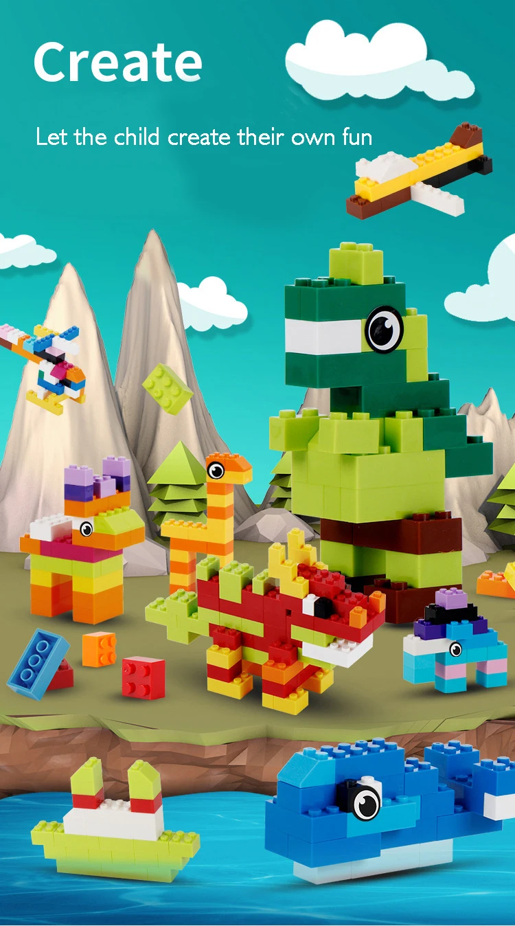 1000 Pieces Building Blocks - Creator DIY Educational Toys