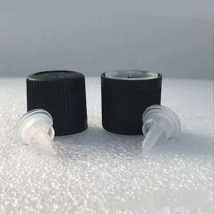 18mm Black Crc & Te Essential Oil Dropper Cap Child Proof Safety Cap ...