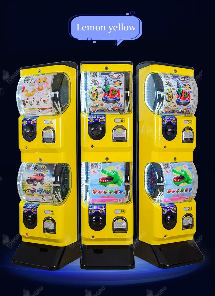 Coin Operated Mini Toys Gacha Machines Double-layer Customizable Kids ...