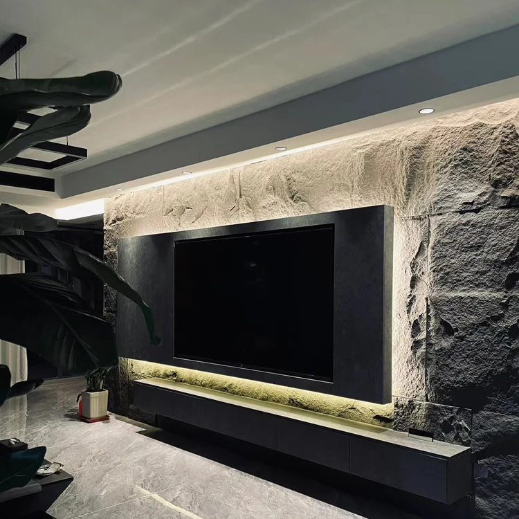 Pu Stone Artificial Rock 2024 New Material Lightweight Environmental Pu ...