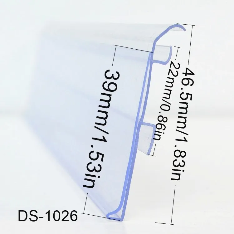 Transparent Plastic Strip for Supermarket Shelf Edge Label