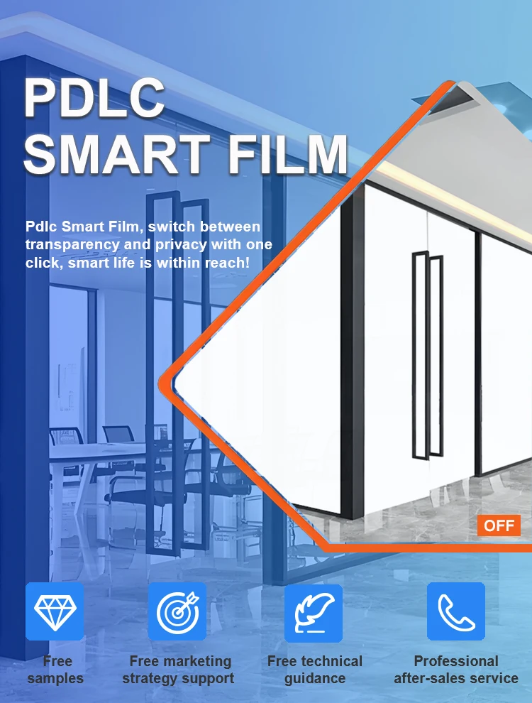 PDLC Smart Glass - Electric Tint Dimming Film for Homes