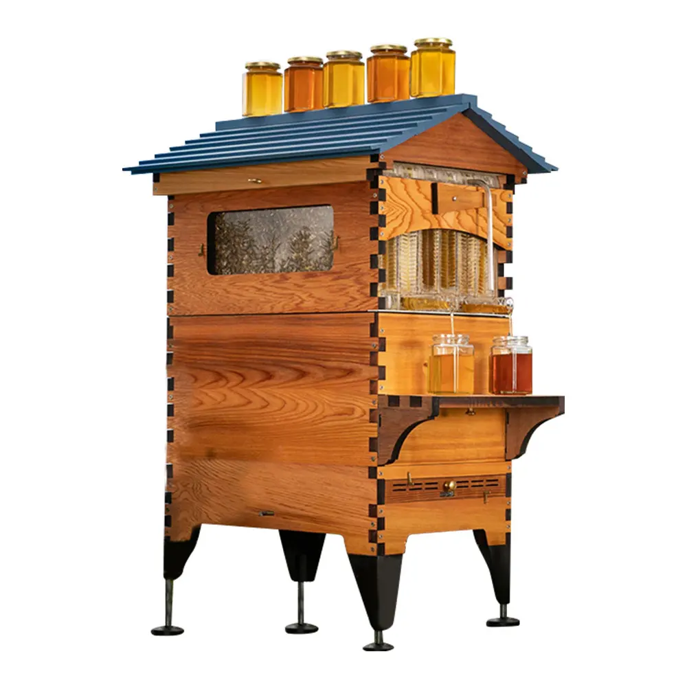 Hive For Bees Golden Palace Automatic Flows Hive 2 Beehive 7pcs Super ...