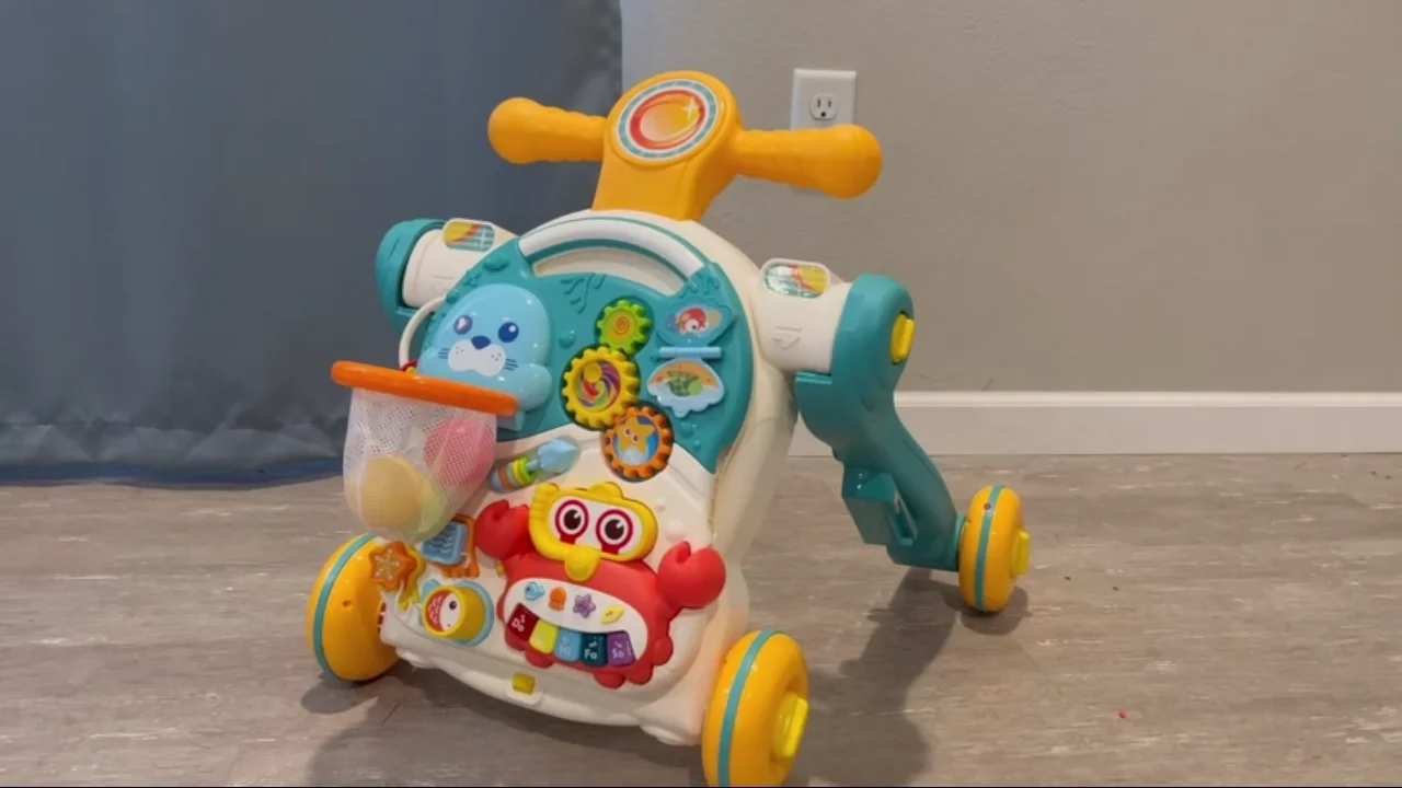 Multifunctional Sit-to-stand Baby Walker 4 In 1 Baby Activity Center ...