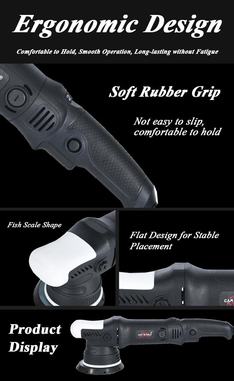 Car Shield 15mm Dual Action Orbital Polisher - Low Vibe