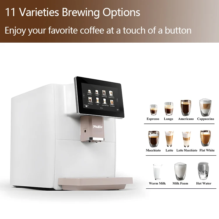 Fresh Ground Coffee Machine Fully Automatic Espresso Maker One Bottom ...