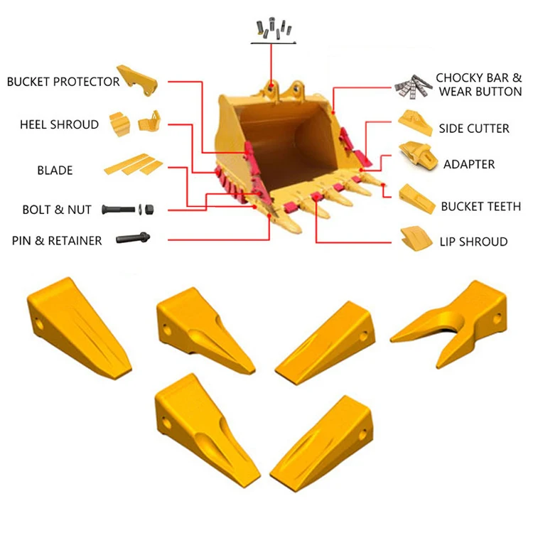 Sany Excavator Bucket Teeth 60116437K - Durable & Reliable