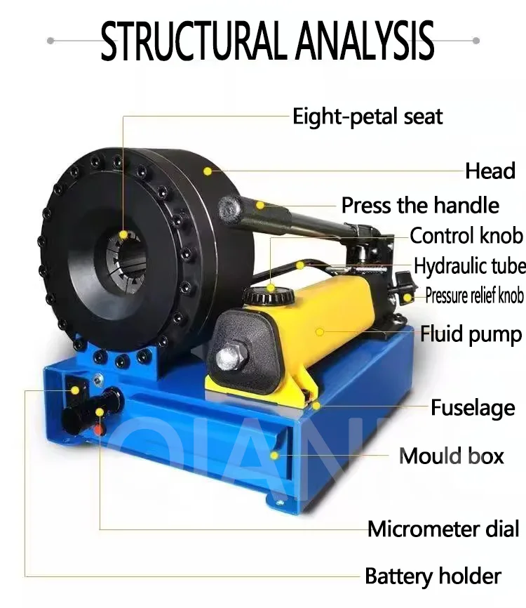 Small Manual Tube Shrinking Machine Steel Aluminum Stainless Steel ...