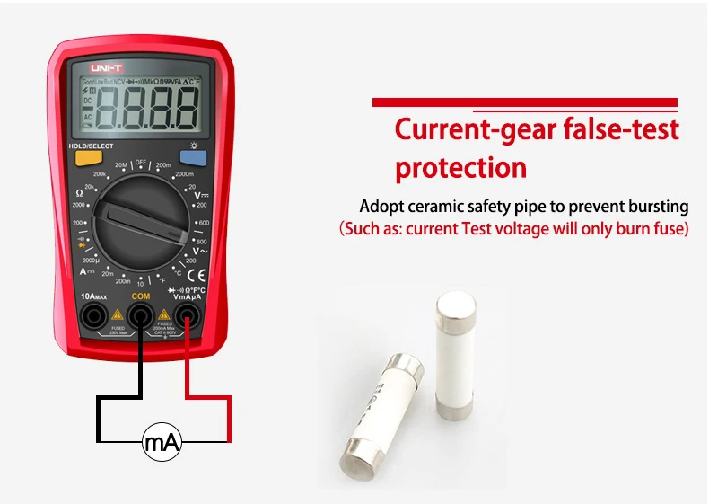 UNI-T UT33A+ Industrial Grade LCD High Precision Handheld Multimeters ...