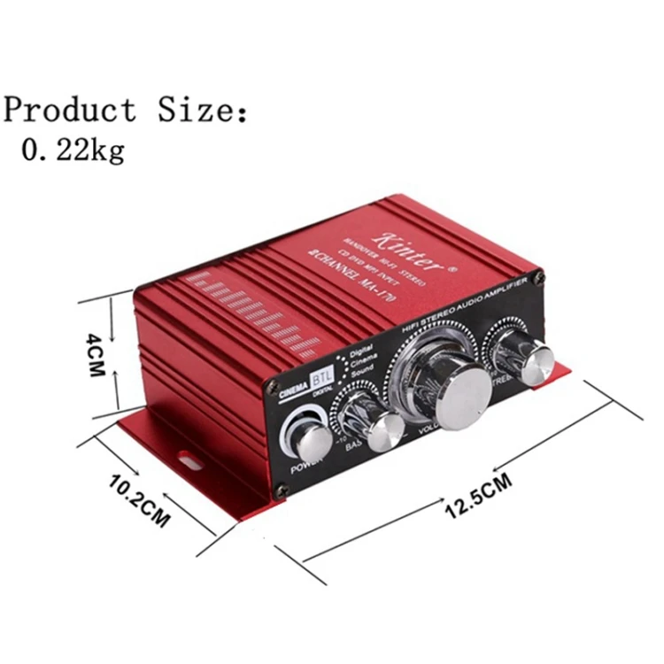 Kinter MA-170 Mini Car & Motorcycle Amplifier - OEM | Wholesale