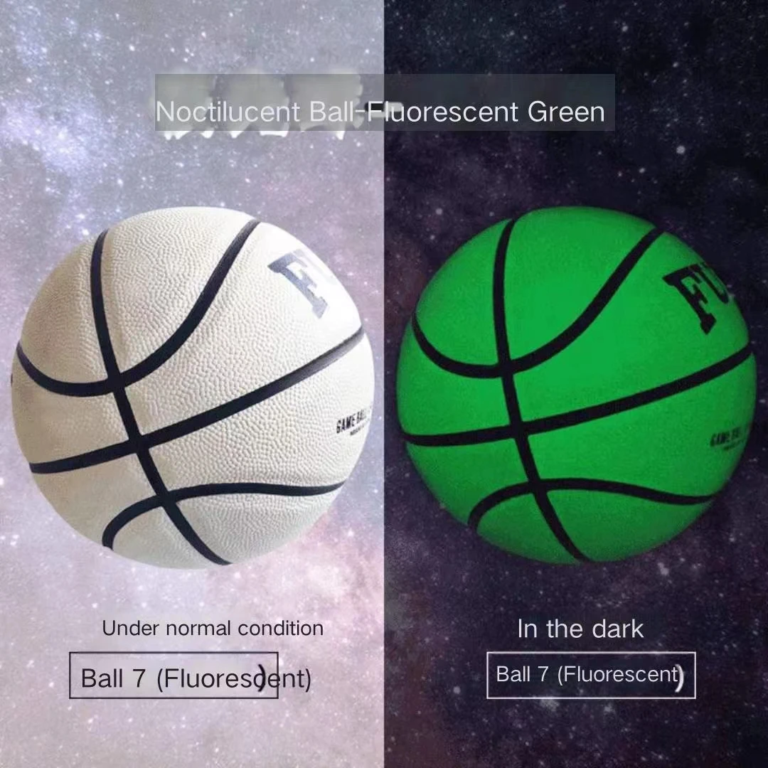 Reflective Basketball Fluorescent Luminous Luminous Ball For Game ...