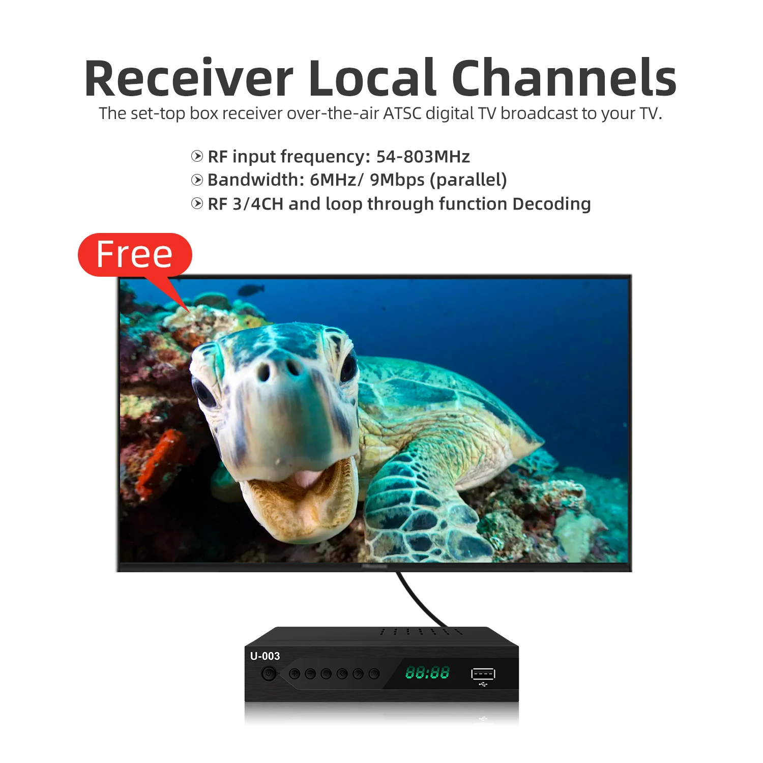 Alibaba.com: Set Top Box FTA ATSC H264 Decoder Digital TV Tuner for ...