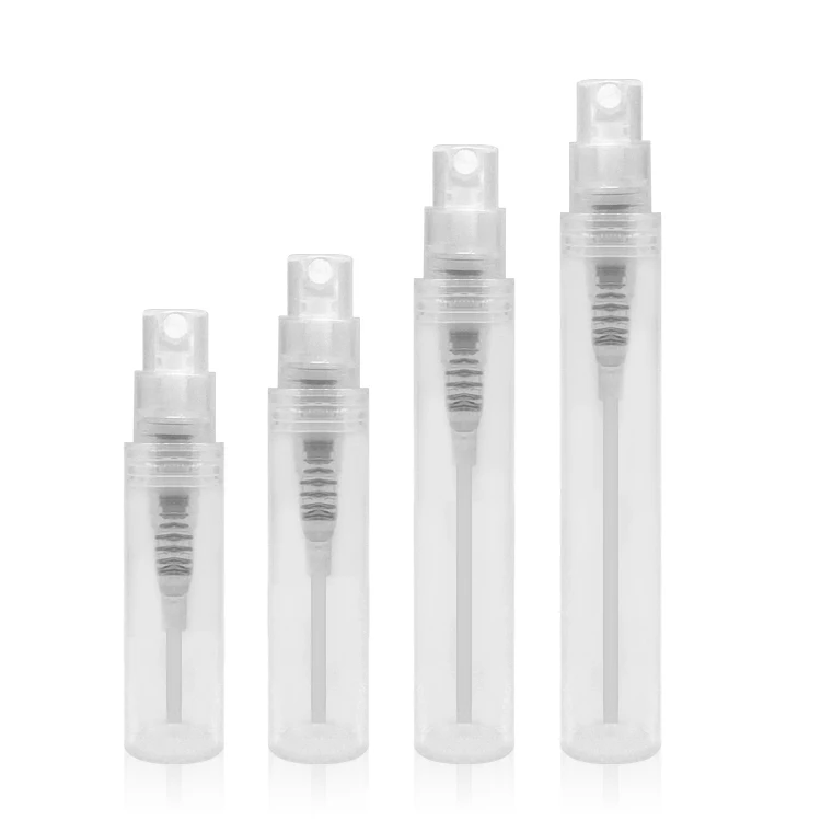 2ml 3ml 4ml 5ml Empty Snap Mini clear Thin Refillable Spray Bottles Small Vials Sample Plastic ...
