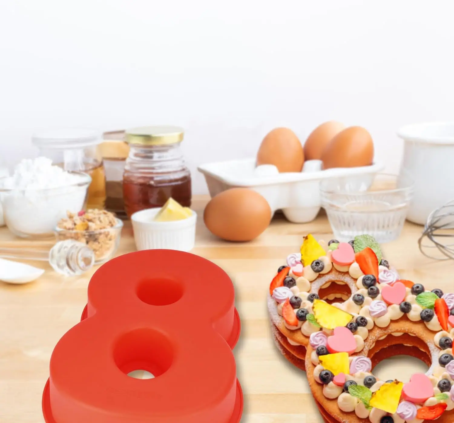 Large Silicone Number Cake Mould - Buy Silicone Number Cake Mould ...