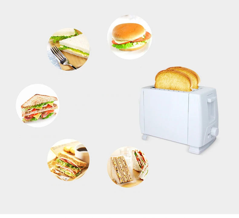 2 Slice Toaster 750w - Adjustable 6 Speed Control 220v