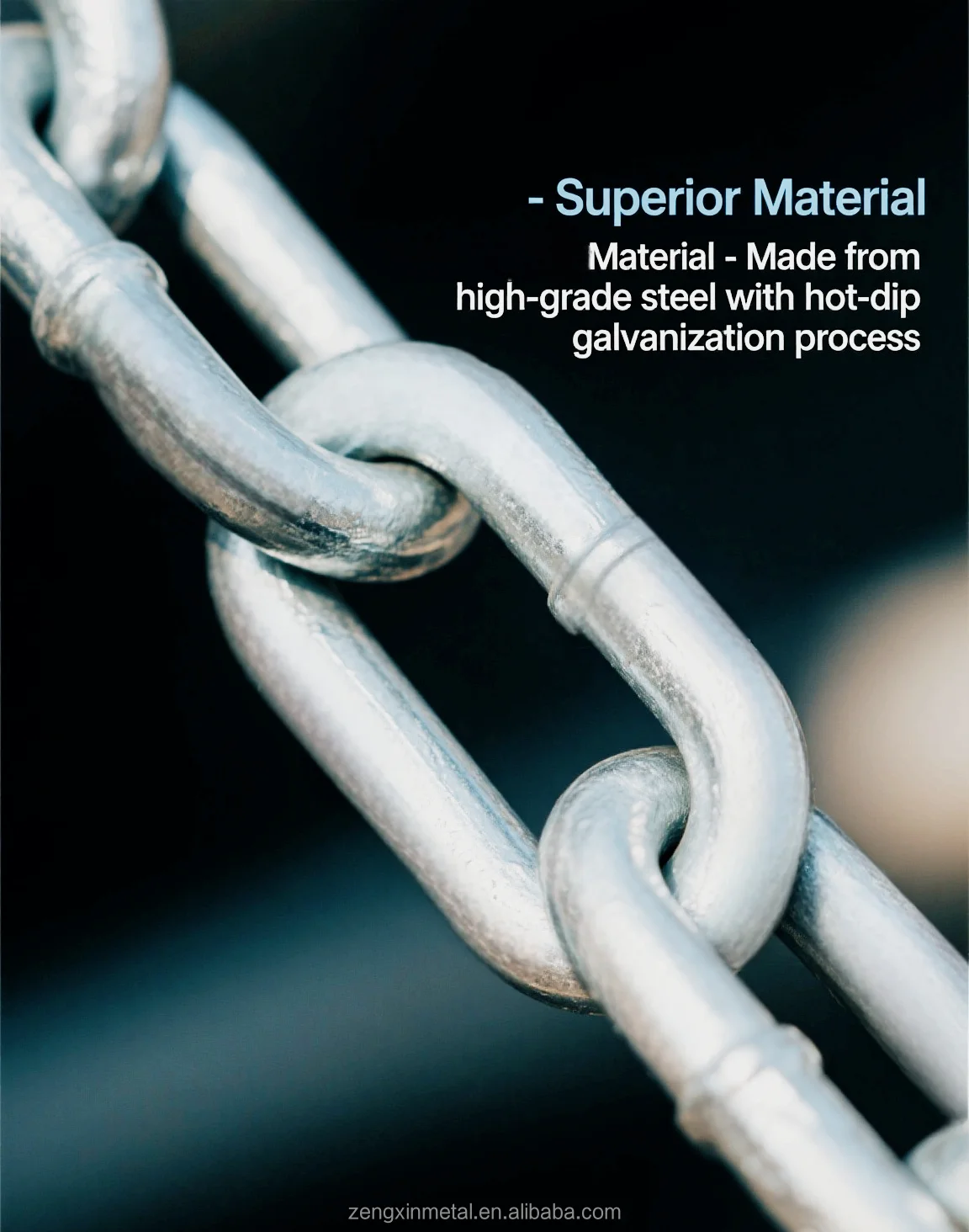 Grade 80 3mm Heavy-Duty Galvanized Chain for Industrial Use