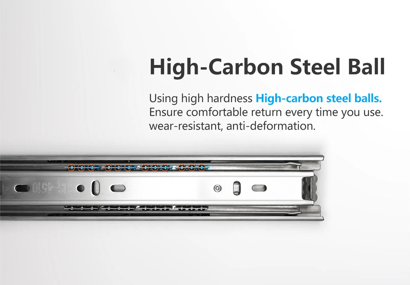 Topcent Correderas Telescopicas - Full Extension Drawer Slides