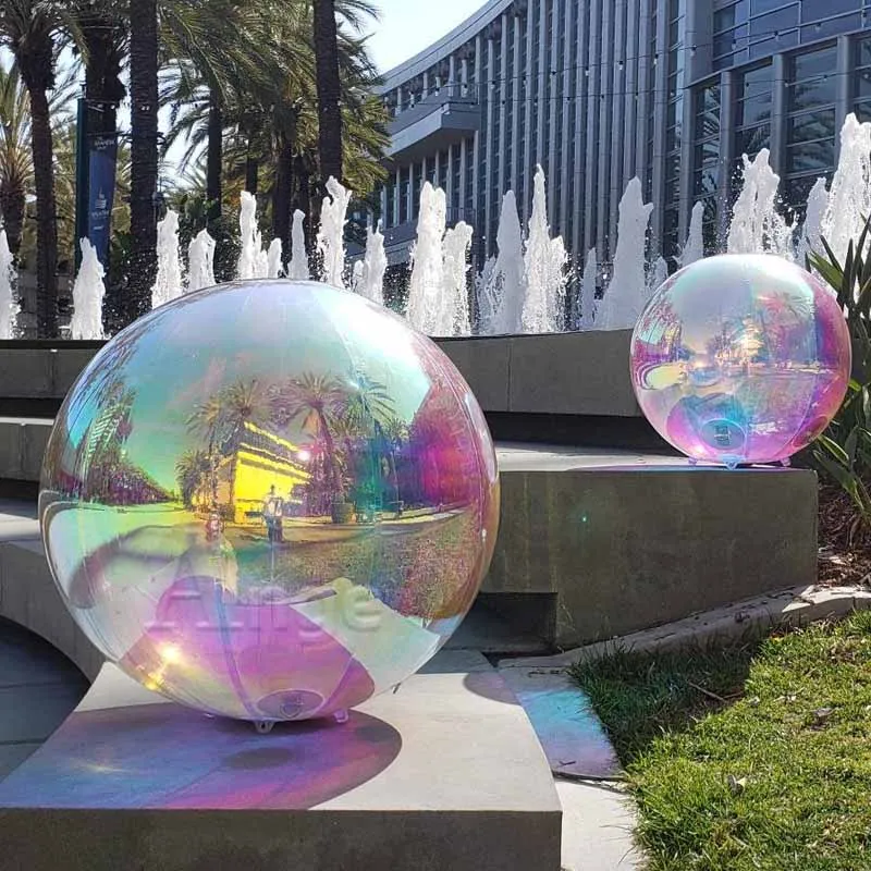 Decorative Inflatable Chrome Plated Ball - Reflective Balloon