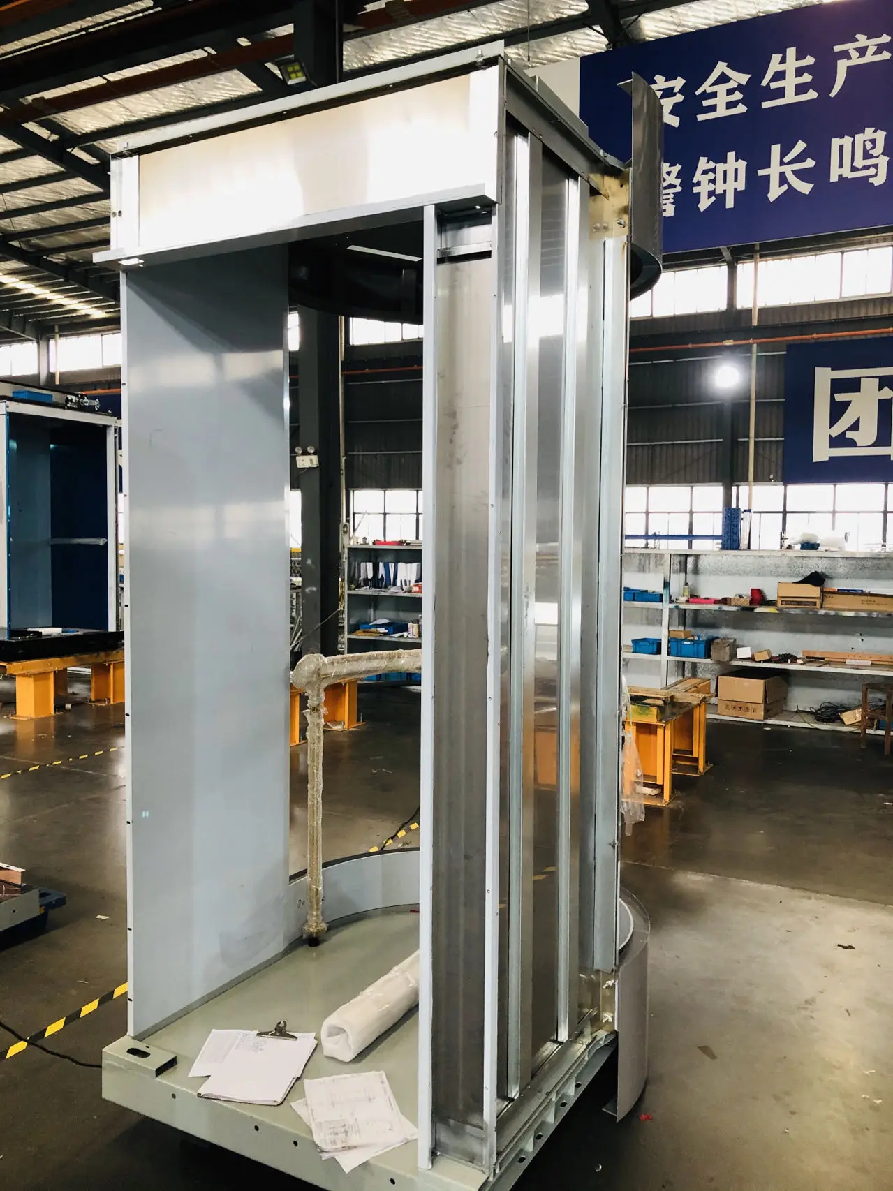 Customized Modern AC Drive Elevator Cabin PVC Marble Floor for ...