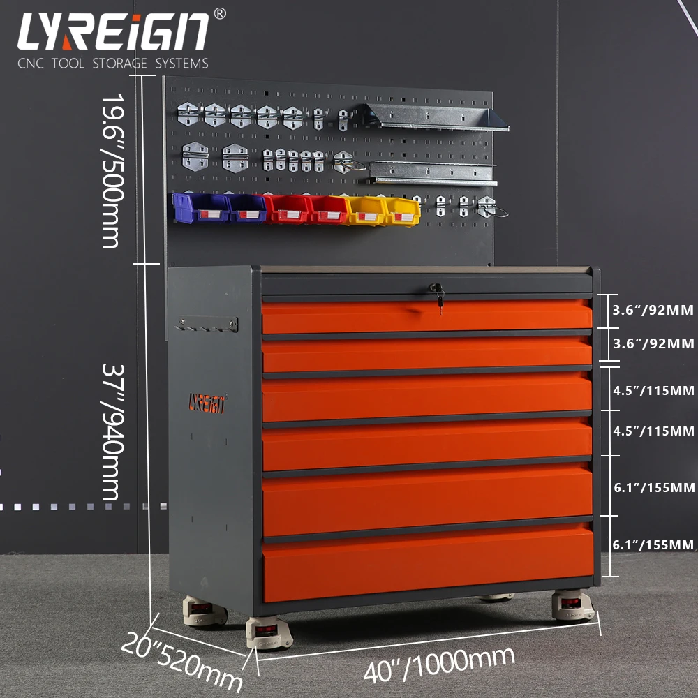 Six-drawer Heavy-duty Cnc Tool Cart Workbench Operation Table Special ...