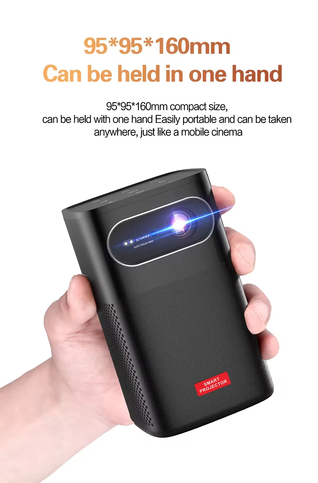 M1 DLP Portable Projector - 4K Full HD Outdoor Party Pro