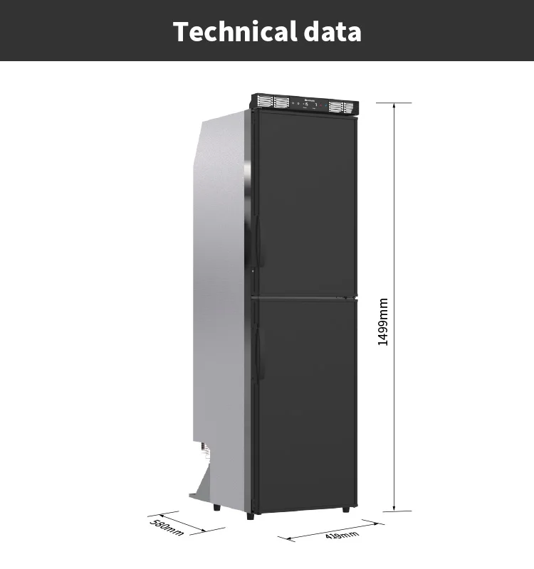 New Released 12/24v Caravan Built-in Refrigerator Freezer 157 Litres Rv ...