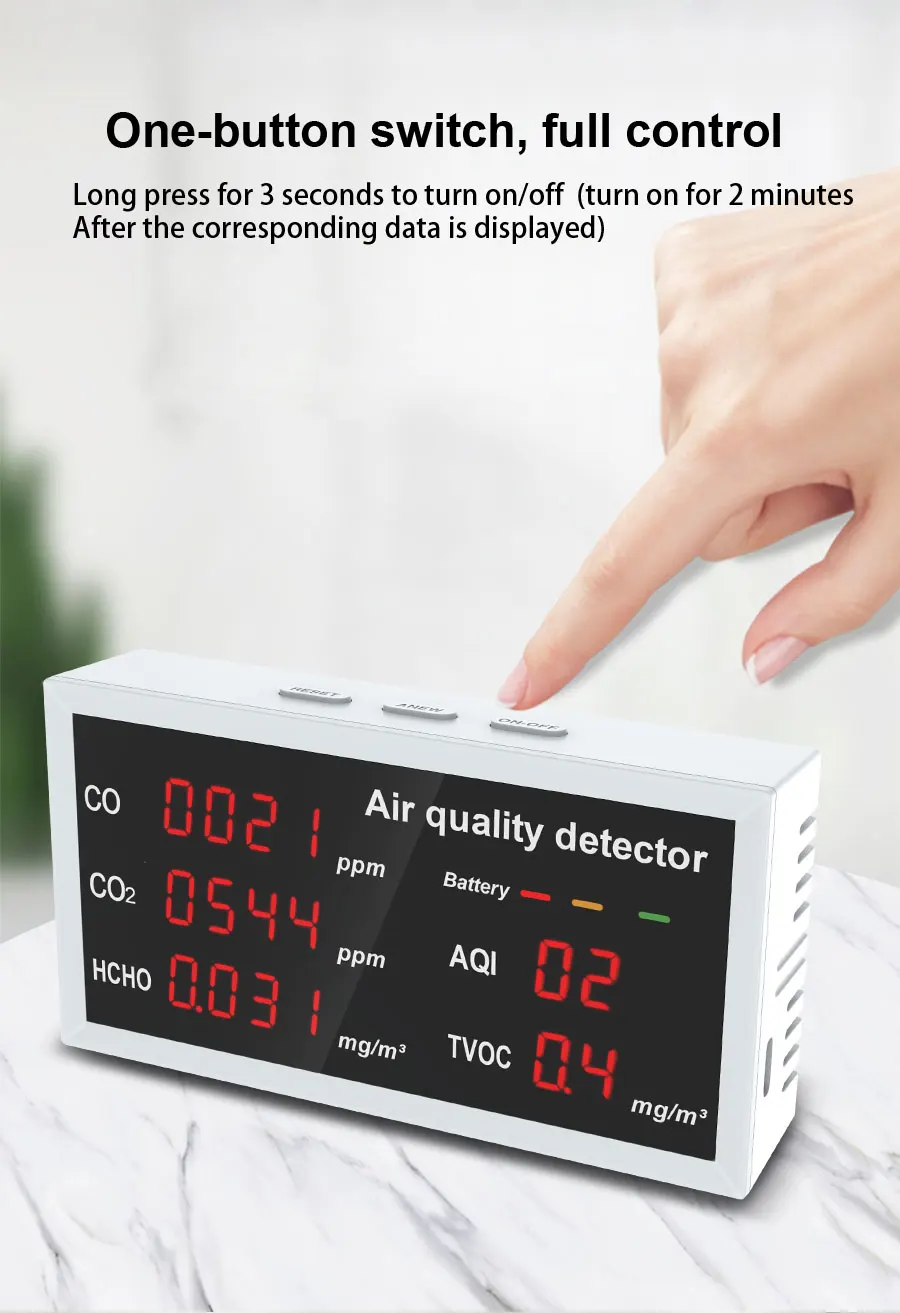 Air Pollution Sensors Smart Air Detector Co2 Air Quality Sensor Co2 O2 ...