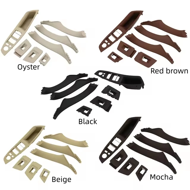 Car Interior Inner Door Handle Panel Pull Trim Cover For BMW 5-Series ...