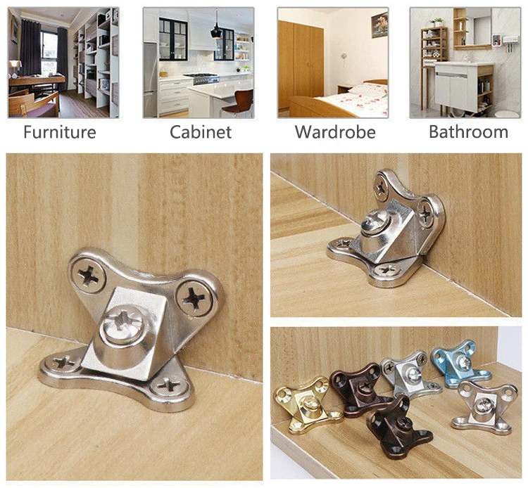 Cabinet Shelf Support Metal Concealed Shelf Supports Bracket Furniture ...