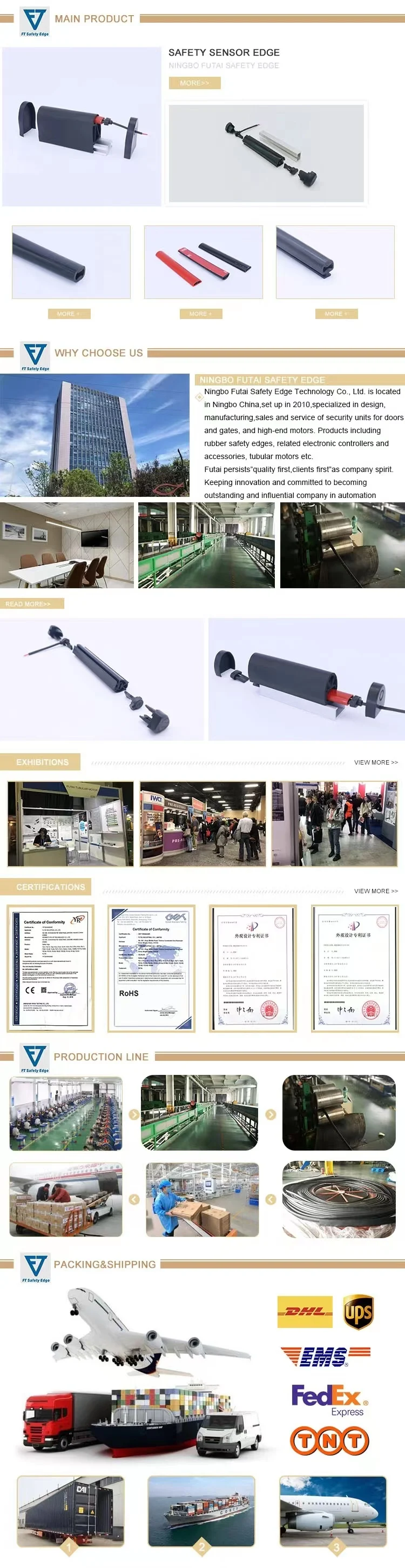 Fs-206 Rts Contact Strip Tape Switch Pressure-sensitive Switch Safety ...