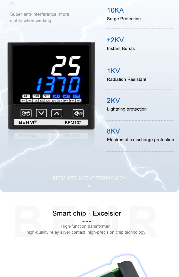 Digital Pid Intelligent Temperature Controller 50*50mm Relay/ssr Output ...