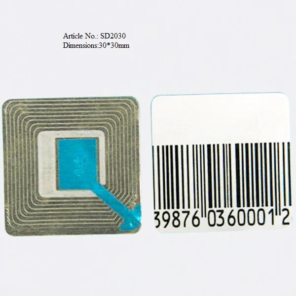 Barcode Security Label Sticker Anti-theft Rf Alarm Soft Label Tag ...