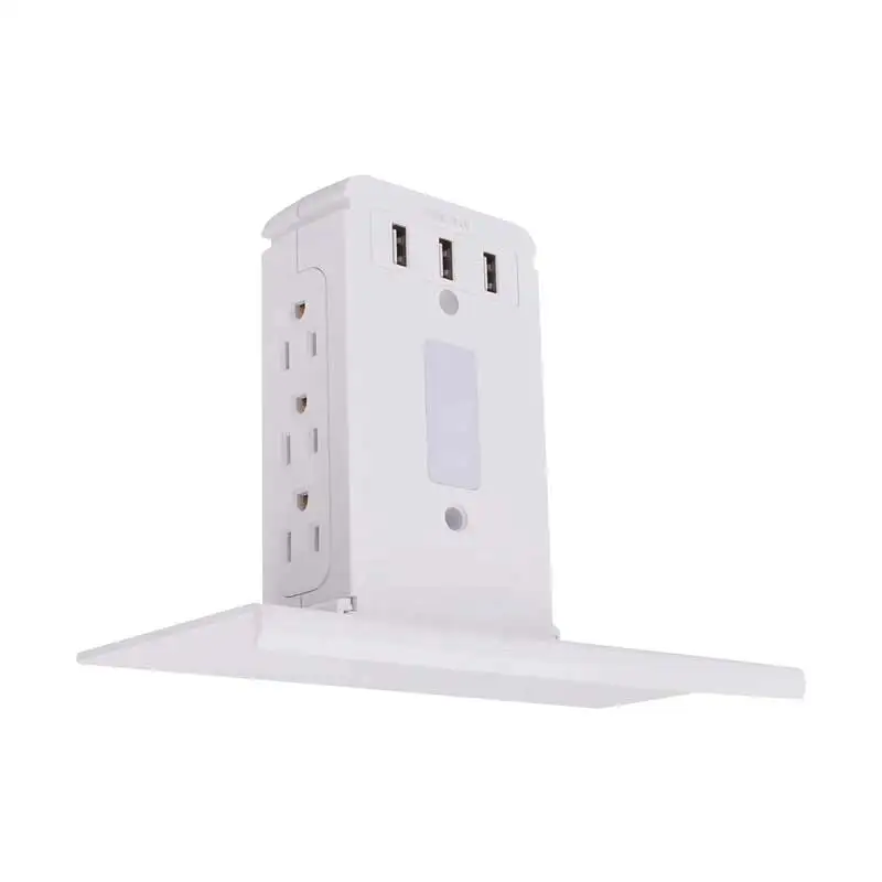 Oswell 6 Ac Outlet Usb Plug Wall Outlet Shelf Usb Plug Socket With ...