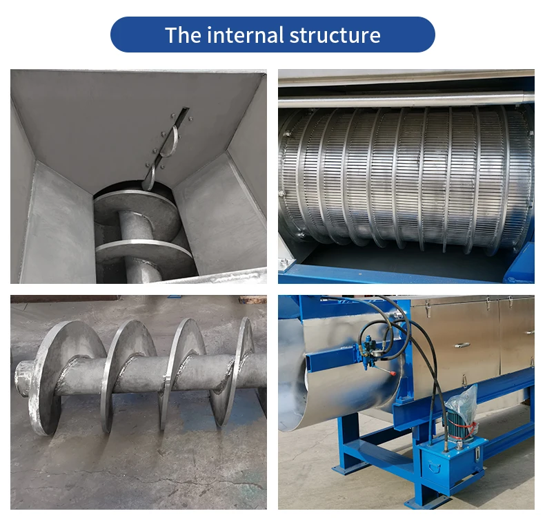 2024 Automatic Screw Press Dewatering Machine for Food Waste