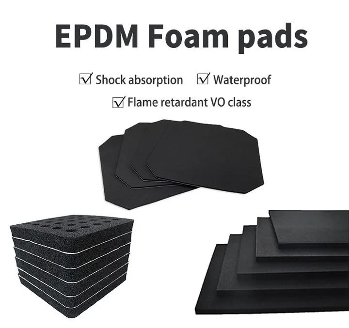 Deson Closed-cell Epdm Sponge Rubber Sheet Flame Retardant Insulation ...