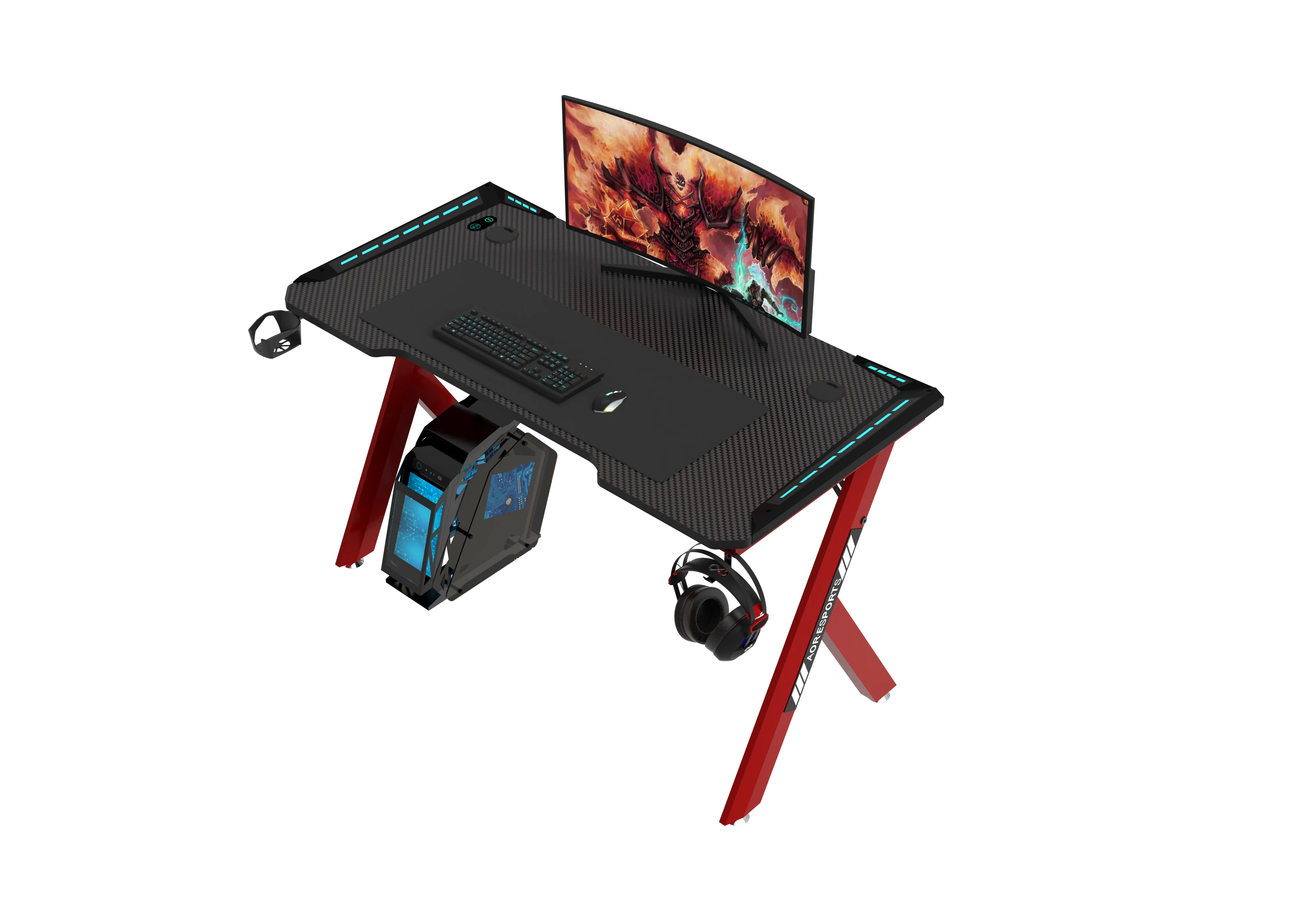 New Modern Custom Portable Adjustable Rgb Led Lights Computer E-sports ...