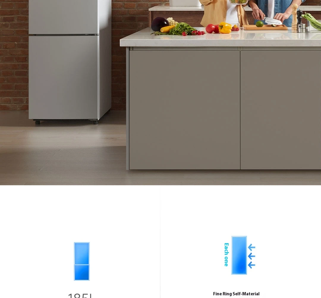 Xiaomi Mijia Double Door Refrigerator 185L - Efficient & Quiet