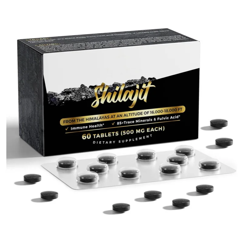 Shilajit Tablets Shilajit Resin Supplement Shilajit Himalayan Rich in ...