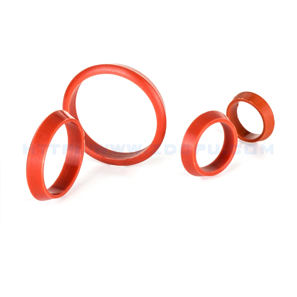 Custom Pu Polyurethane Hydraulic U-ring Rod Seals With Support Edge ...