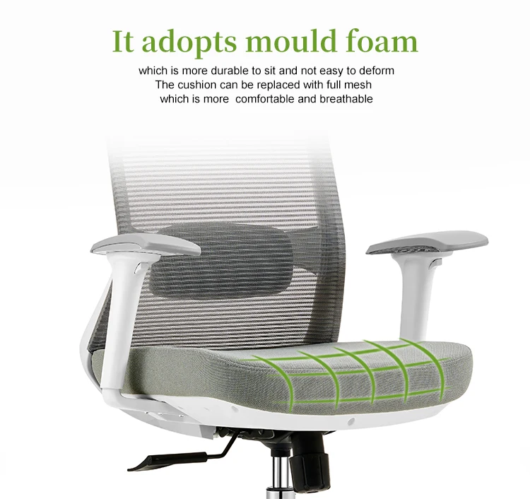 Zitai Work Chair Swivel Mesh Office Chairs Three Speed Locking ...