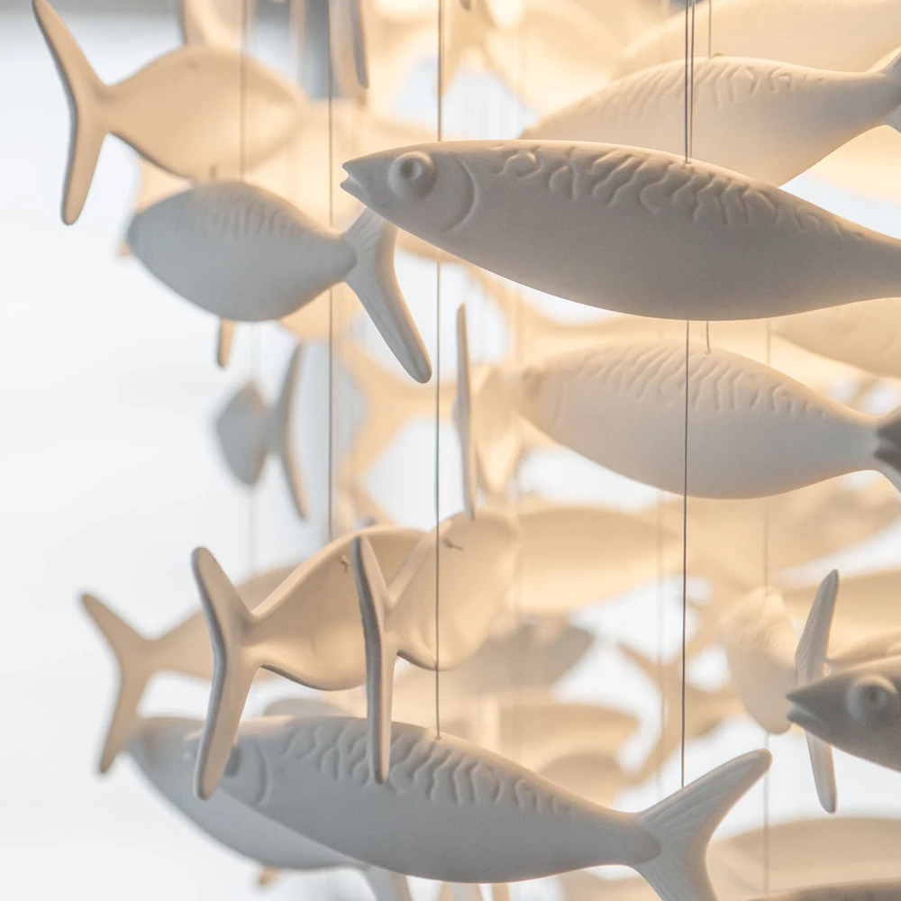 Modern Hotel Project Lighting - Fish Chandelier Pendant