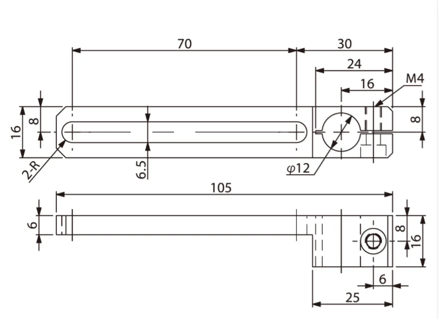 Sliding Bracket Dk12 * 40 Robotic Arm Fixture Connector Accessories U ...