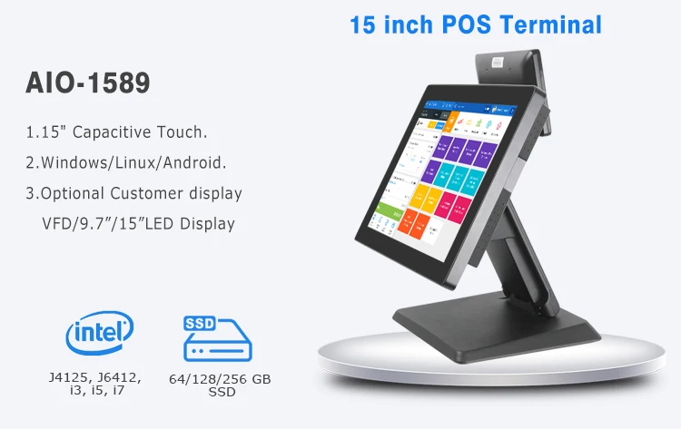 POS Terminal Touch Screen Machines - Windows 10 Retail EPOS System